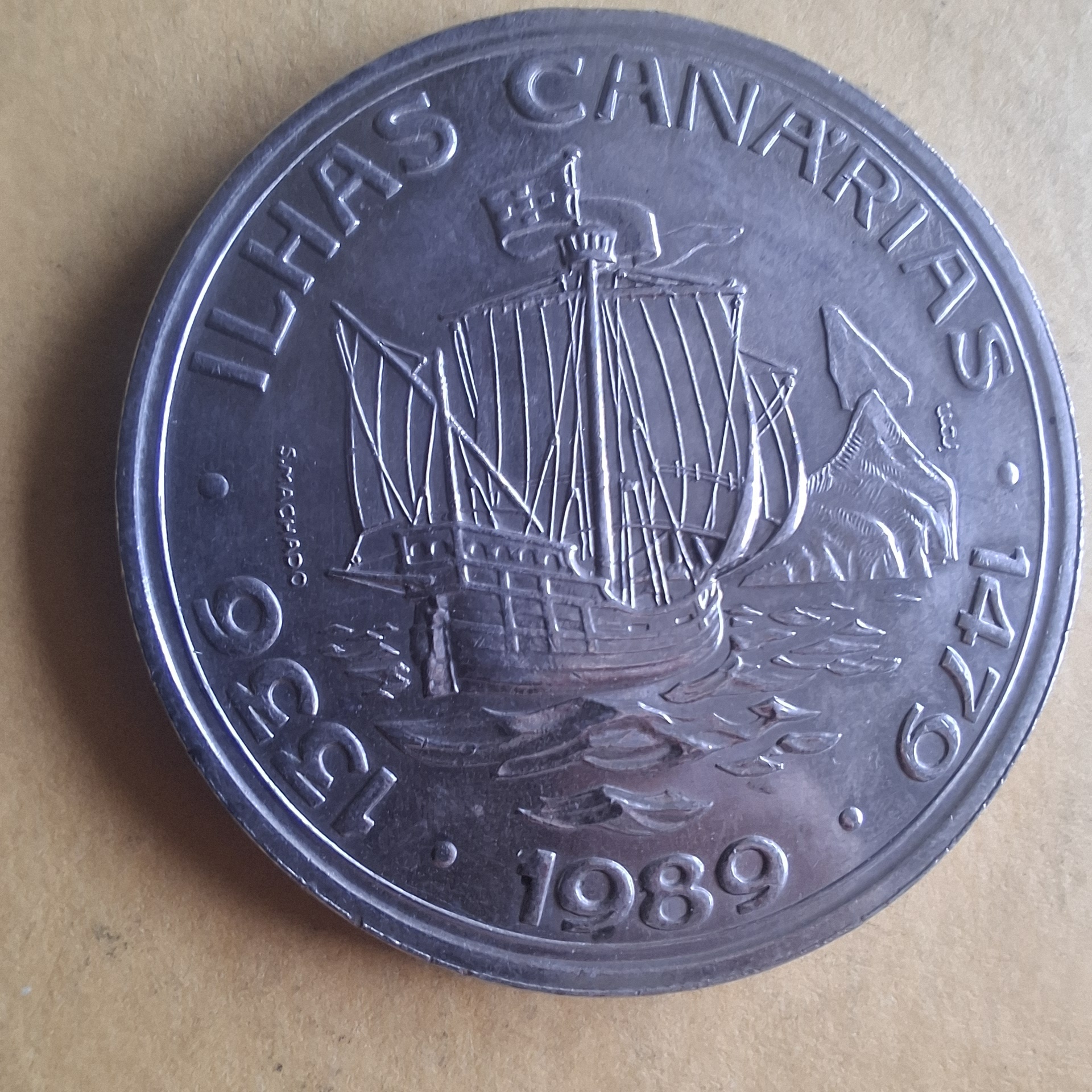 The 100 Escudos Coin Canary Islands 1989 from Portugal – History ...