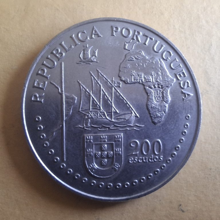 The 1994 Portuguese 200 Escudos Tordesilhas Treaty coin from Portugal ...